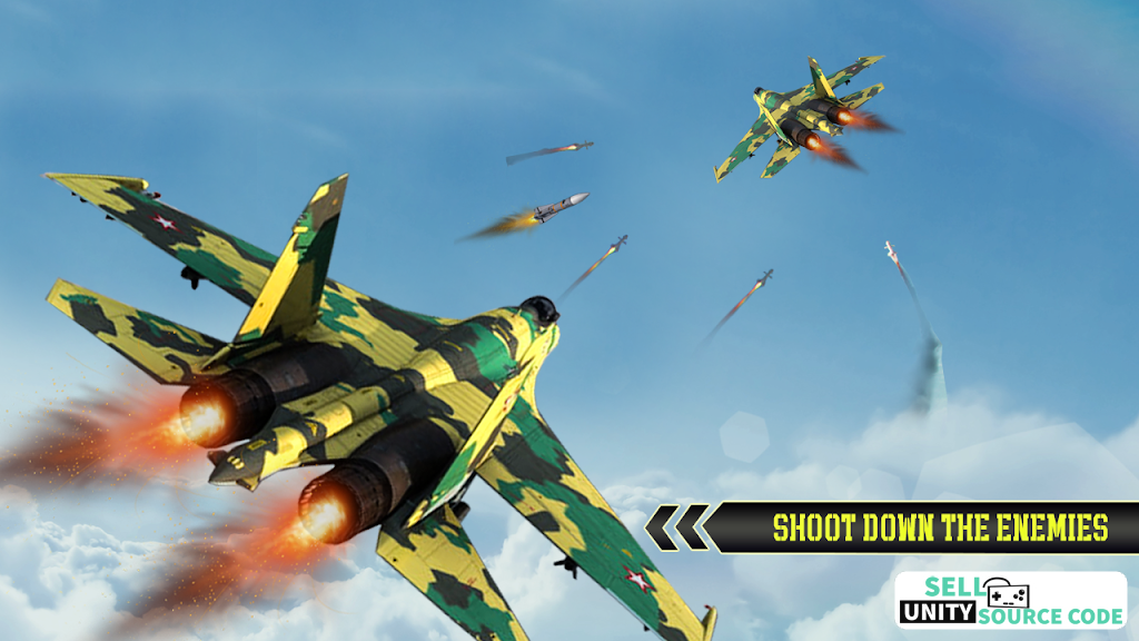 Air Force Jet Fighter Combat 3d - Sell unity Code